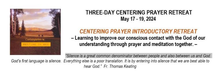 Events from September 26 – March 11 – Contemplative Outreach, Ltd.